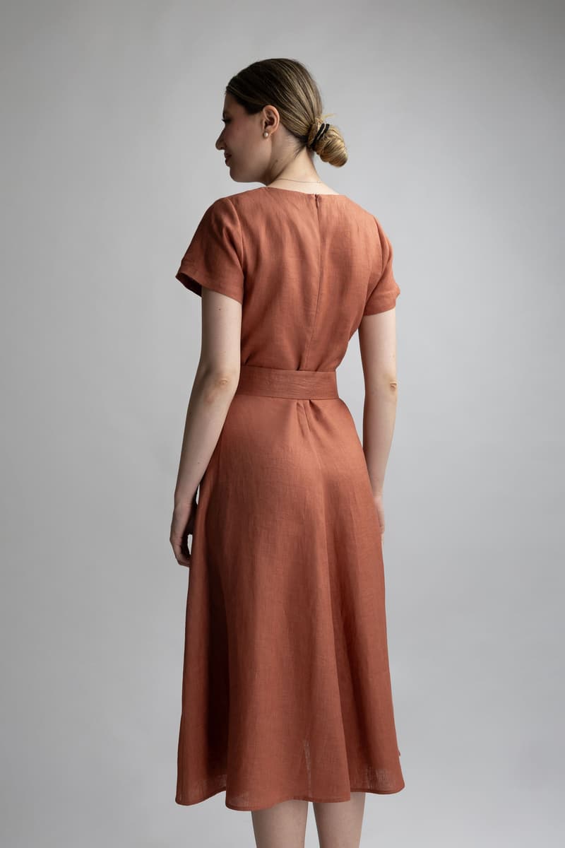 Rochie Iris persian red din in | ATAELLIER